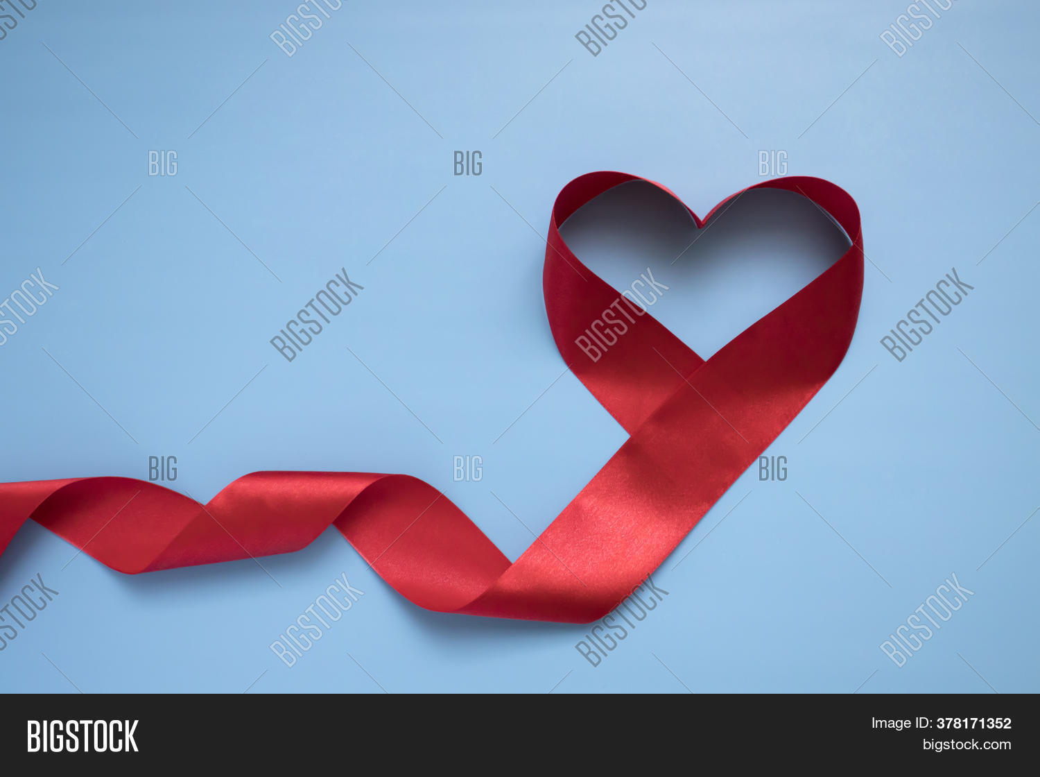 Heart Red Ribbon On Image & Photo (Free Trial) | Bigstock