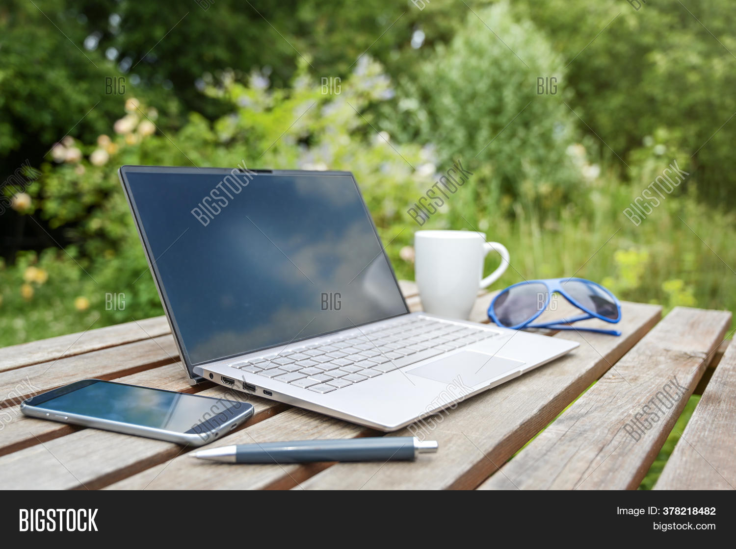 Office Garden Laptop, Image & Photo (Free Trial) | Bigstock