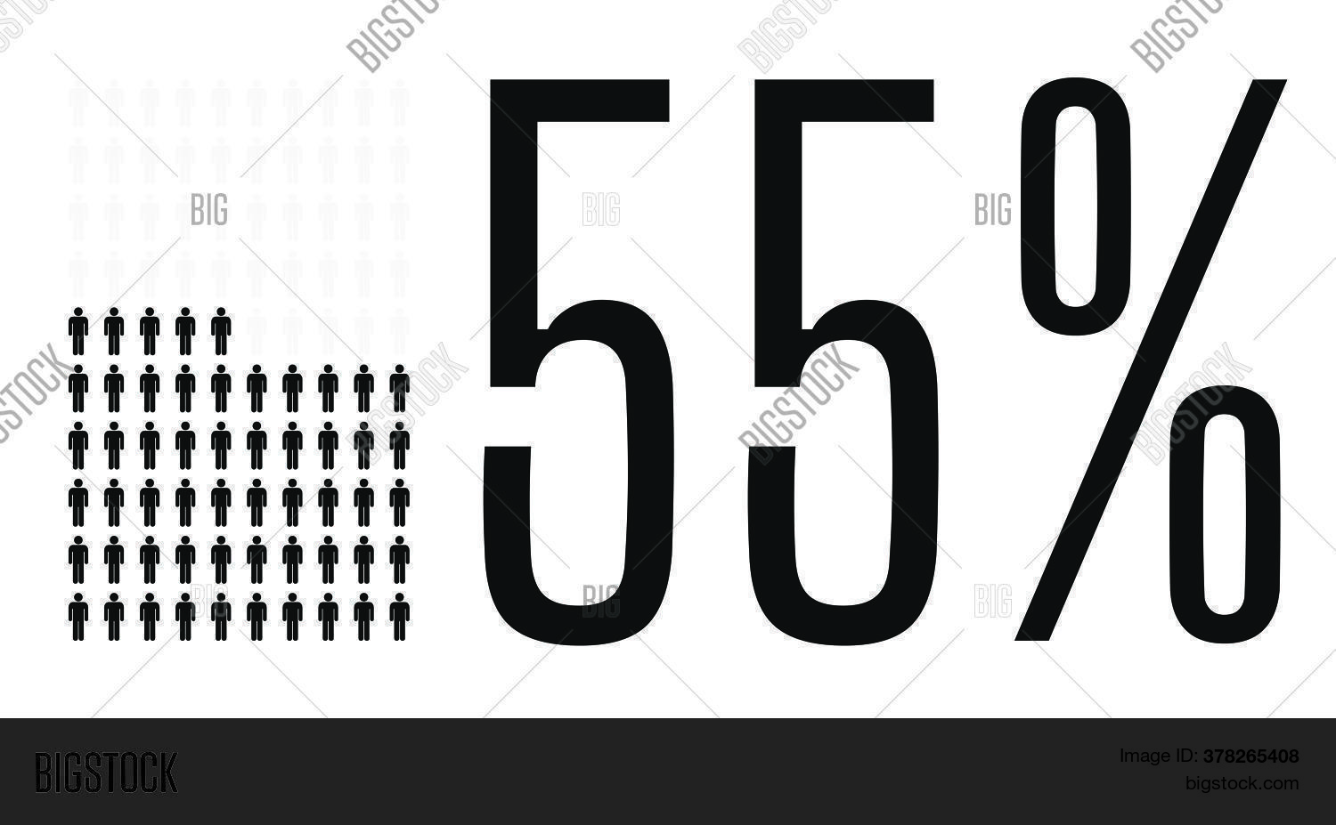 Fifty Five Percent Vector Photo Free Trial Bigstock fifty-five-percent-vector-photo-free-trial-bigstock