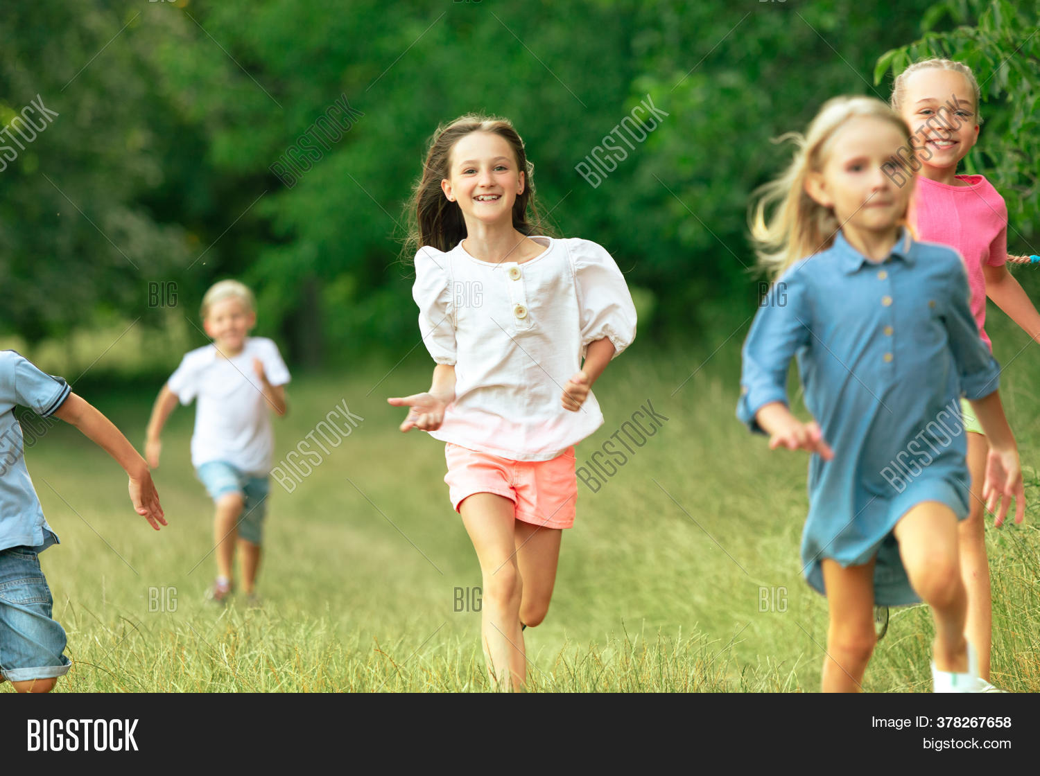 Kids, Children Running Image & Photo (Free Trial) | Bigstock