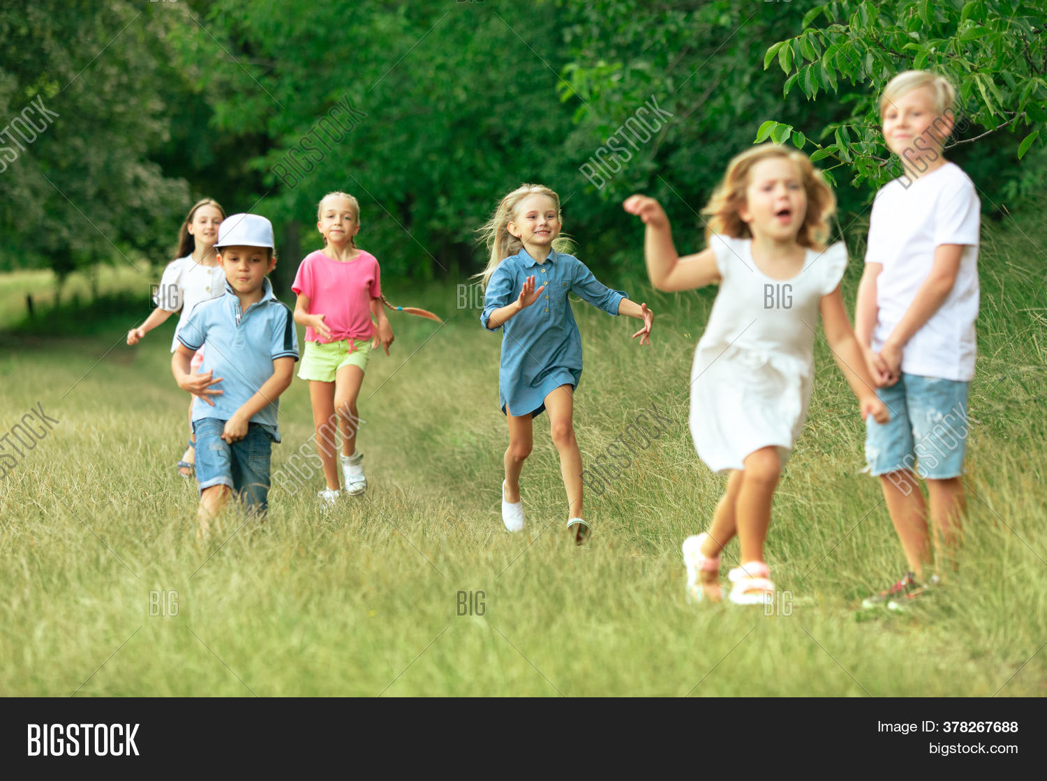 Kids, Children Running Image & Photo (Free Trial) | Bigstock