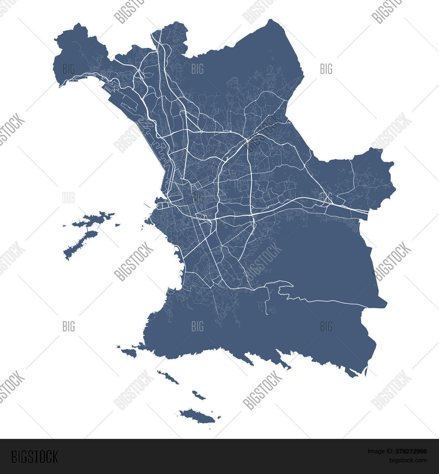 Marseille Map. Vector & Photo (Free Trial) | Bigstock