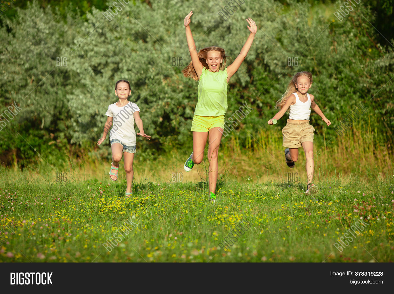 Kids, Children Running Image & Photo (Free Trial) | Bigstock