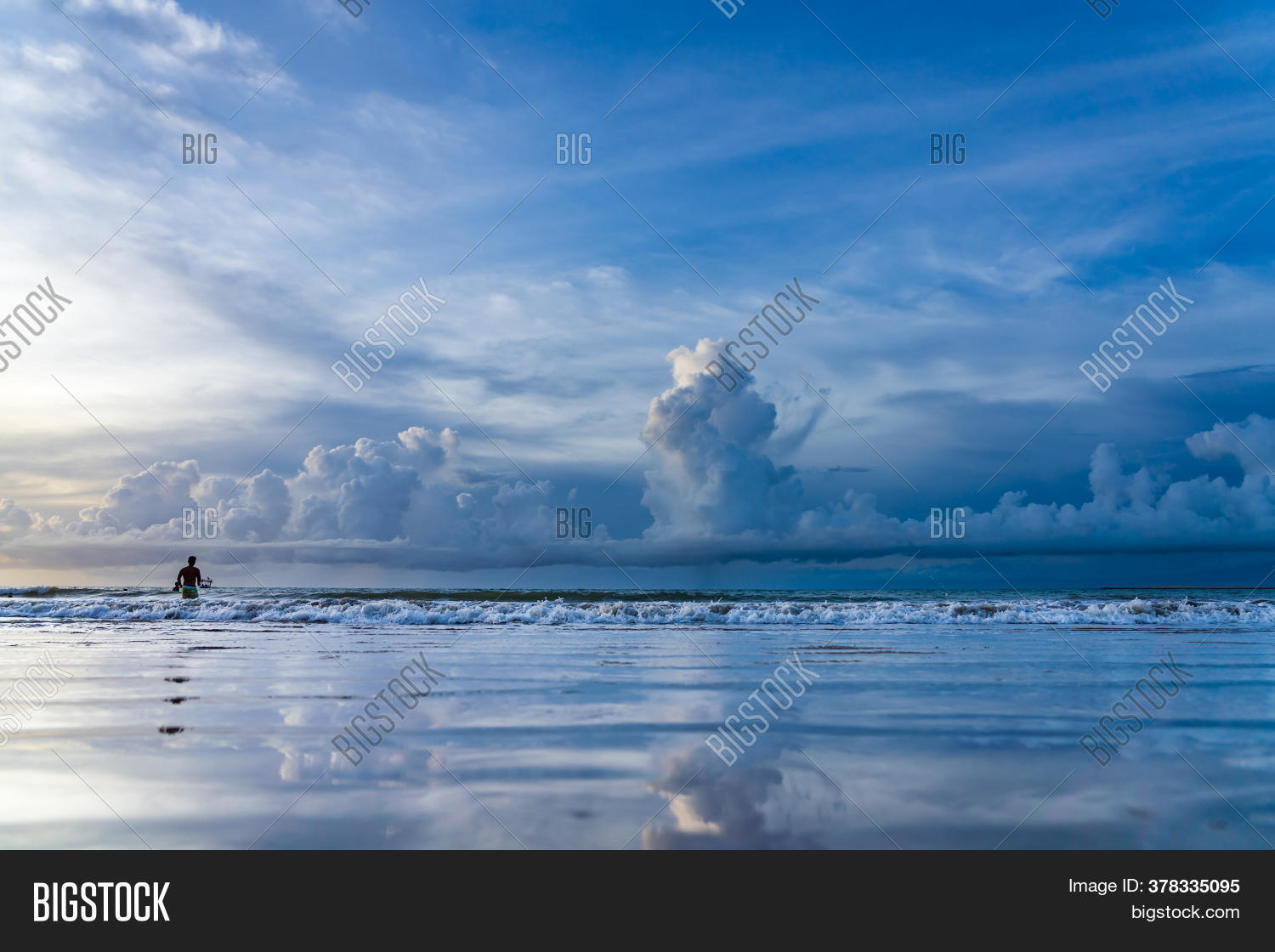 Sunset Kuta Beach Bali Image & Photo (Free Trial) | Bigstock