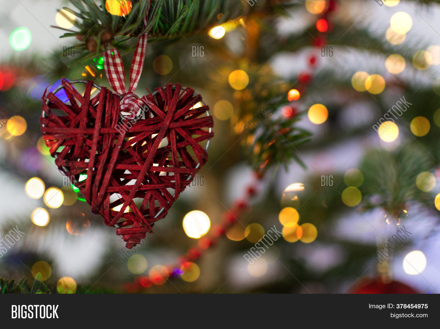 Red Heart On Christmas Image & Photo (Free Trial) | Bigstock