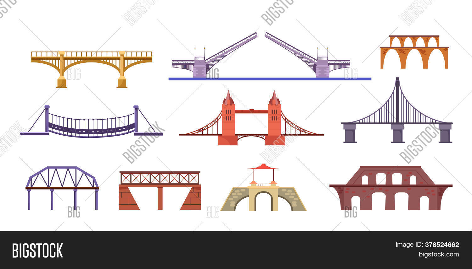 Bridges Illustration Image & Photo (Free Trial) | Bigstock