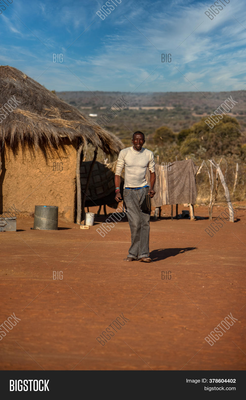 African Man Barefoot Image & Photo (Free Trial) | Bigstock