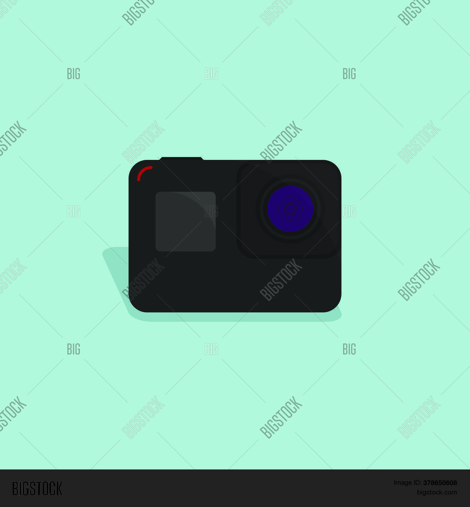 Black Action Camera Vector & Photo (Free Trial) | Bigstock