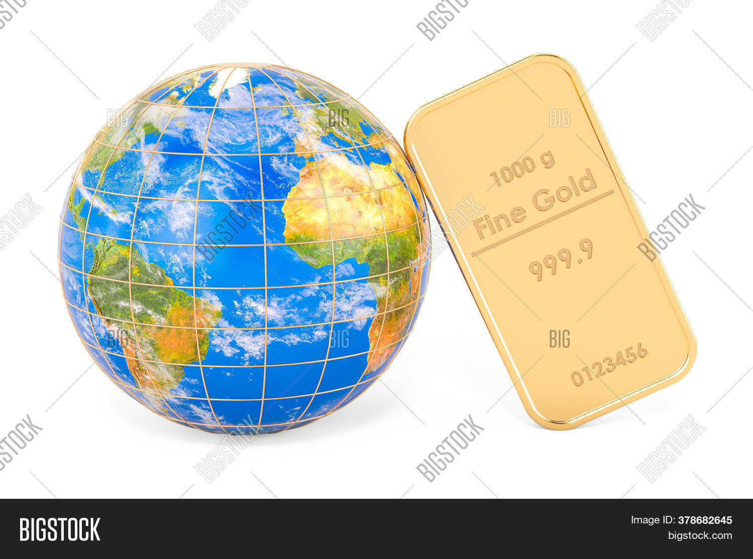 Gold Ingots Earth Image & Photo (Free Trial) | Bigstock
