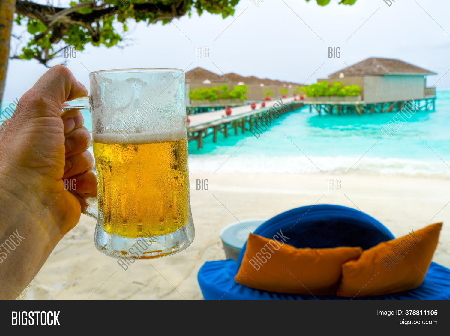 Glass Cold Beer On Hot Image & Photo (Free Trial) | Bigstock