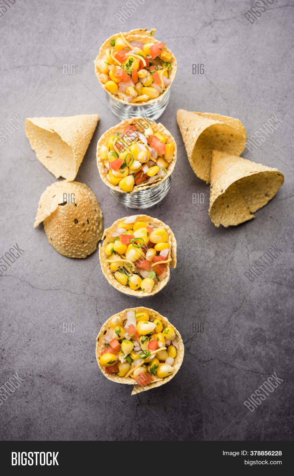 Masala Corn Chat Papad Image & Photo (Free Trial) | Bigstock