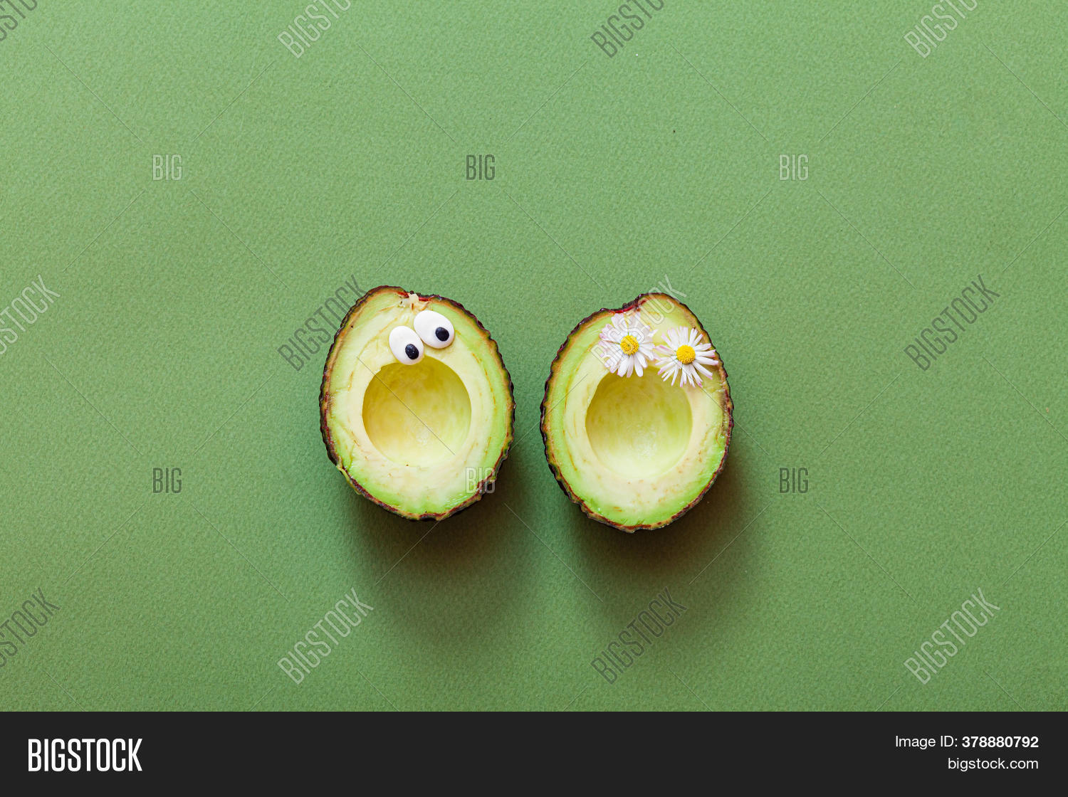 Funny Avocado On Green Image & Photo (Free Trial) | Bigstock
