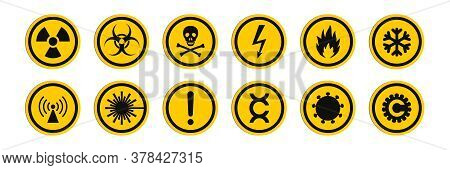 Circular Signs Hazard Vector & Photo (Free Trial) | Bigstock
