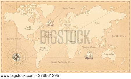 Old World Map. Vector & Photo (Free Trial) | Bigstock