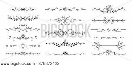 Flower Text Divider Vector & Photo (Free Trial) | Bigstock