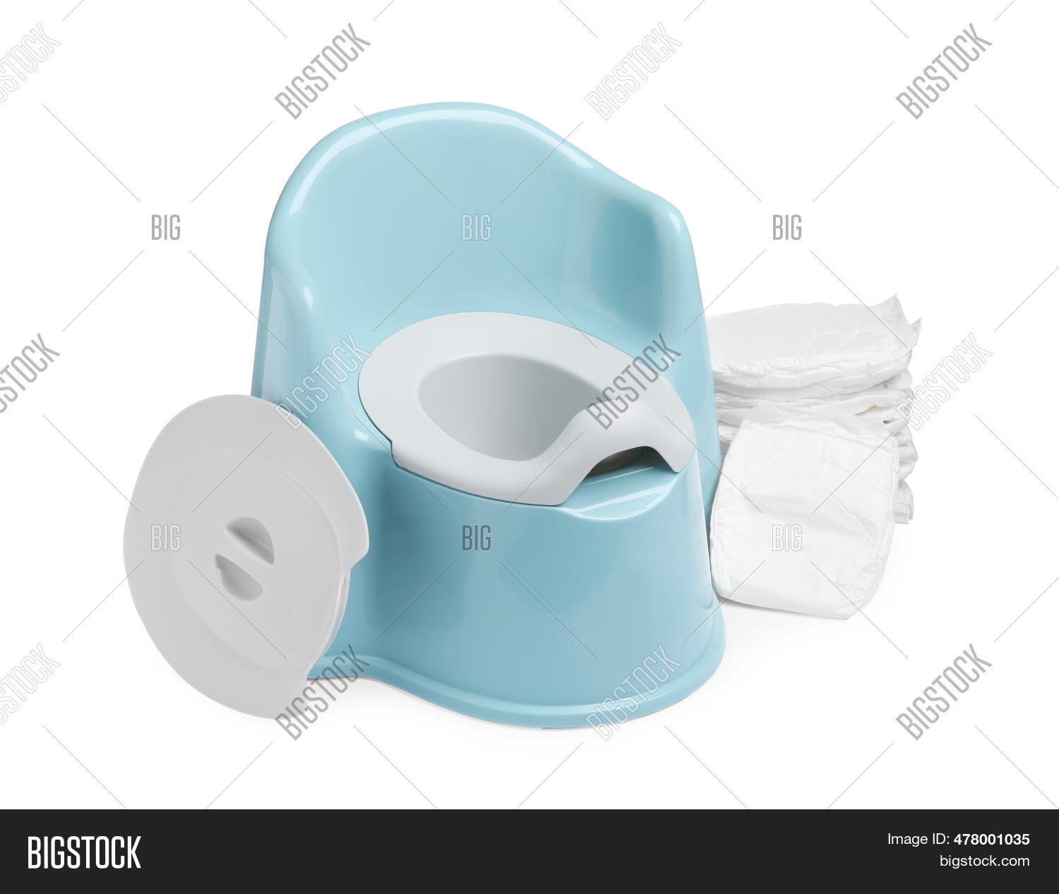 Light Blue Baby Potty Image & Photo (Free Trial) | Bigstock