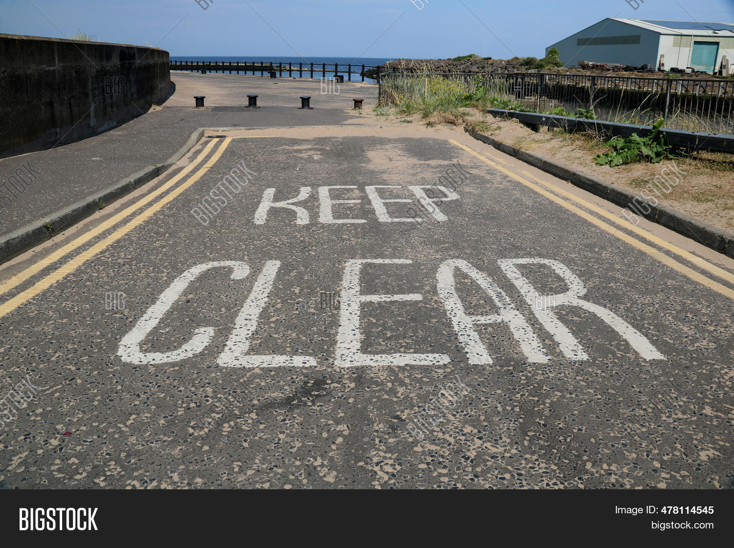 Keep Clear Painted Image & Photo (Free Trial) | Bigstock