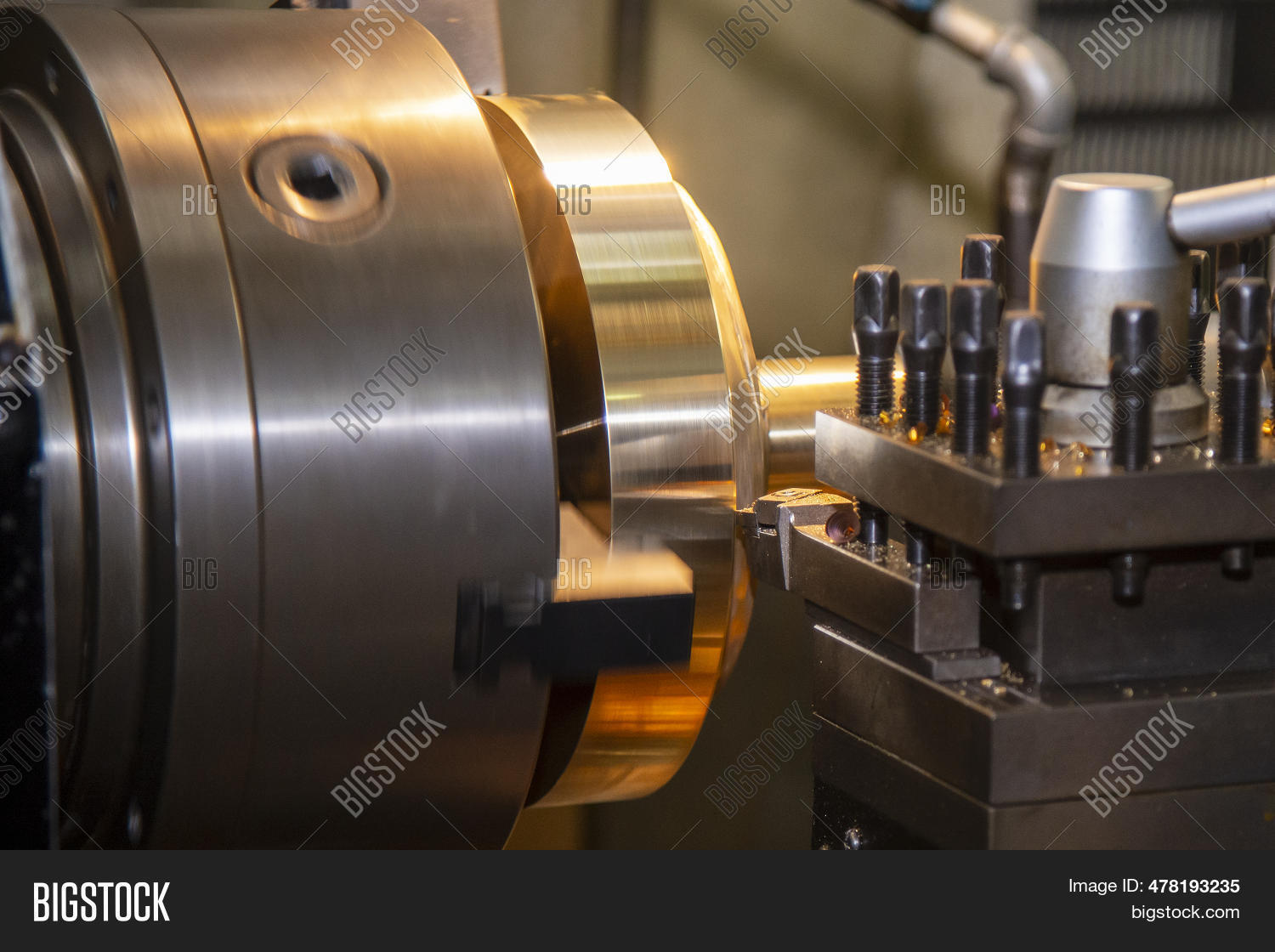 Closeup Scene Lathe Image & Photo (Free Trial) | Bigstock