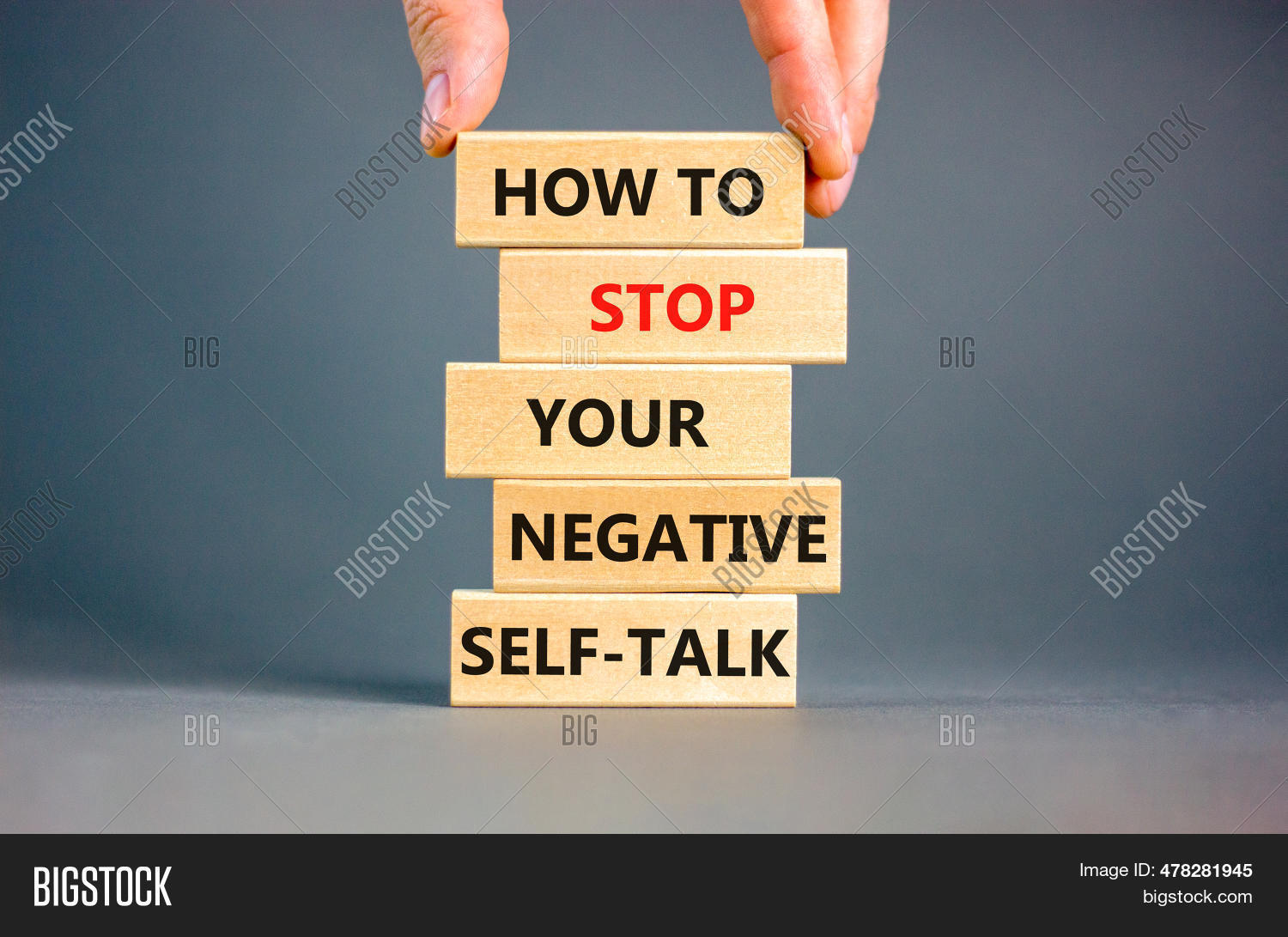 Stop Negative Self- Image & Photo (Free Trial) | Bigstock