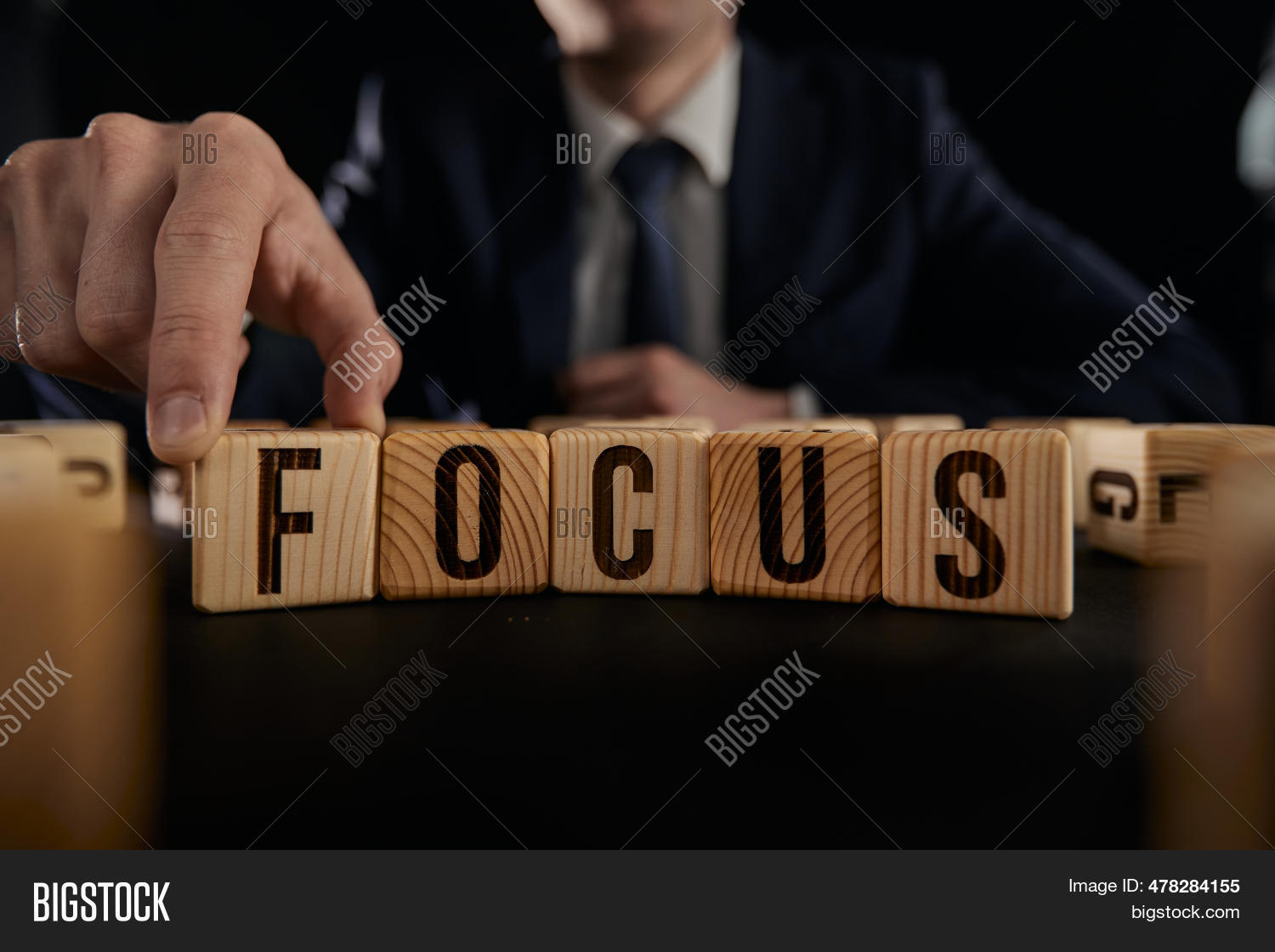 Focus. Cubes Form Word Image & Photo (Free Trial) | Bigstock