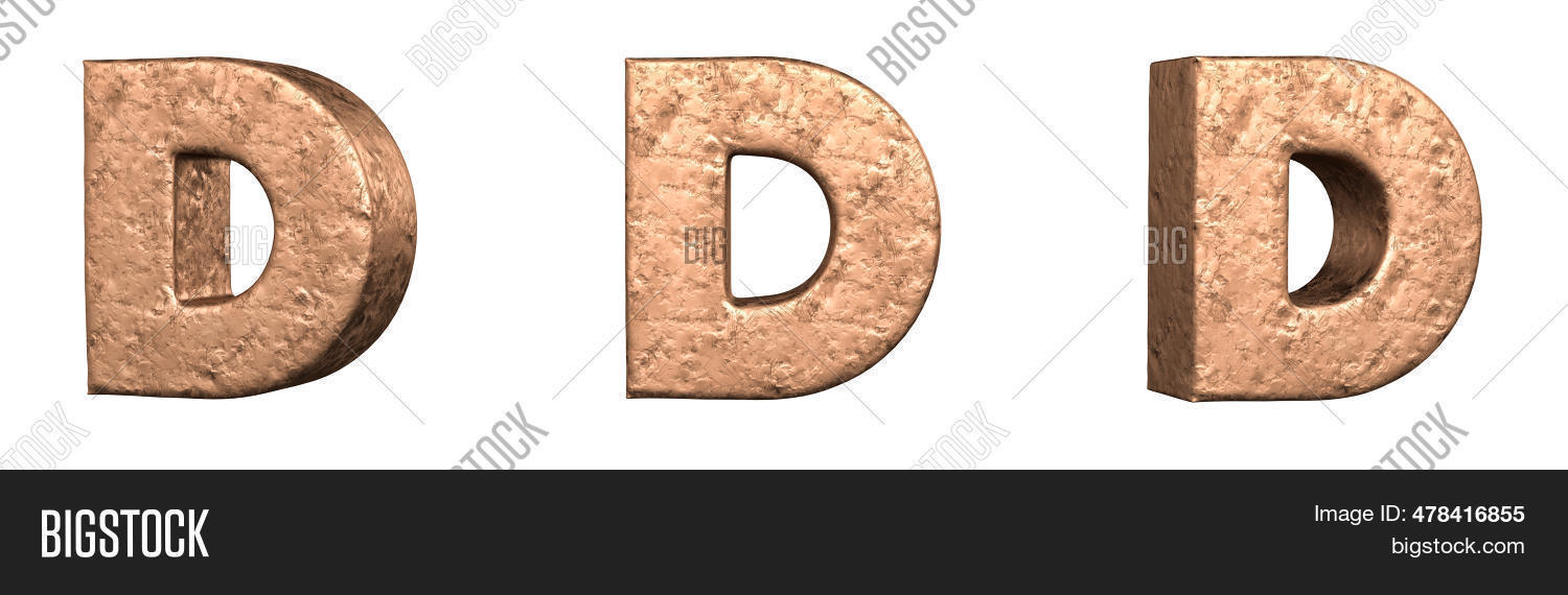Letter D Copper Image & Photo (Free Trial) | Bigstock