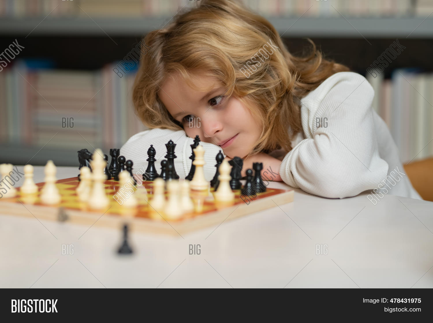 Chess Game Kids. Child Image & Photo (Free Trial) | Bigstock