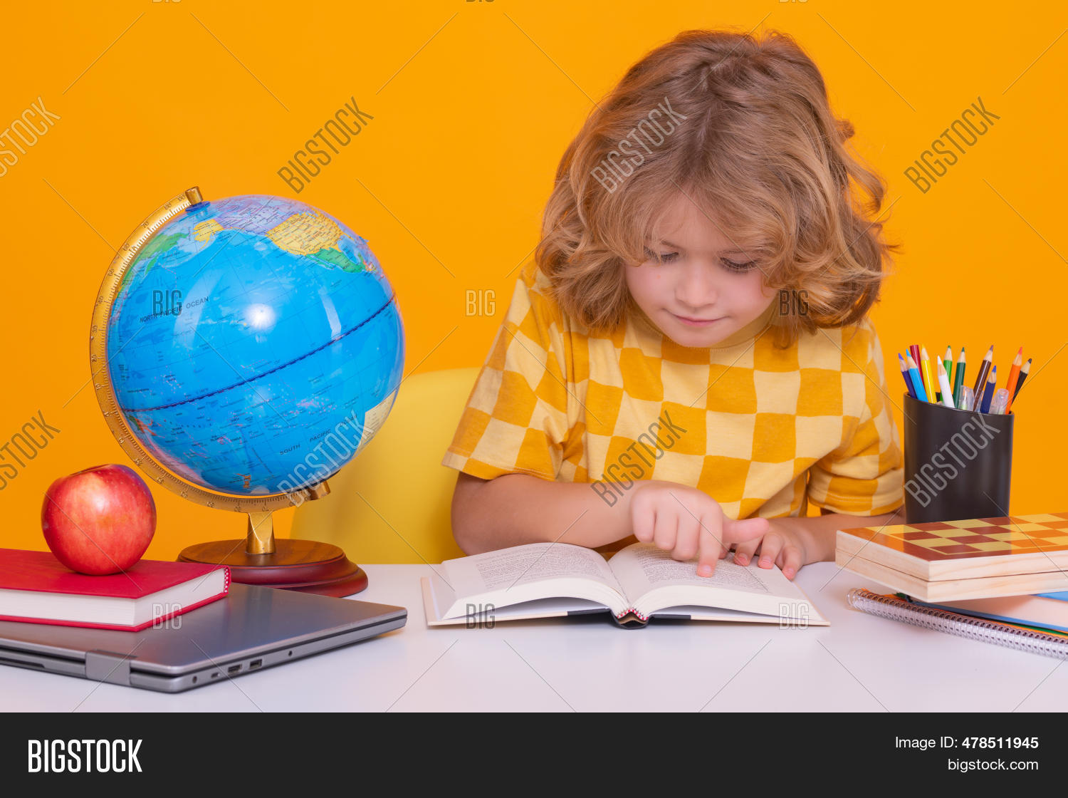School Child Reading Image & Photo (Free Trial) | Bigstock