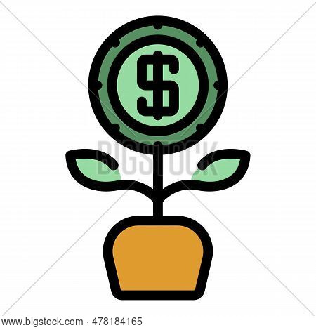 Money Plant Icon. Vector & Photo (Free Trial) | Bigstock