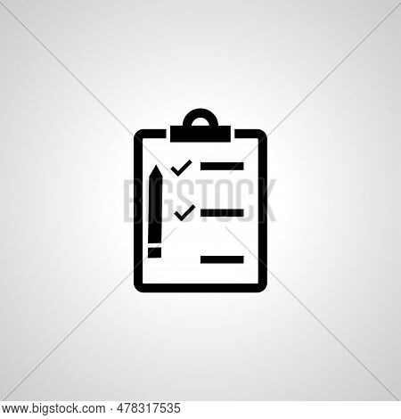 Checklist Icon. Vector & Photo (Free Trial) | Bigstock