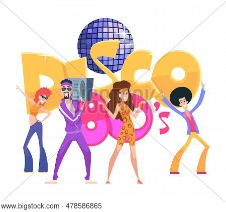 Disco Characters. Vector & Photo (Free Trial) | Bigstock