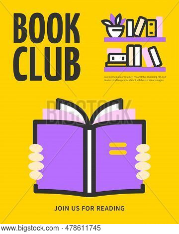 Book Club Invitation Vector & Photo (Free Trial) | Bigstock
