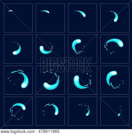 Water Motion Sprite Vector & Photo (Free Trial) | Bigstock