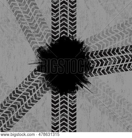 Grey Grunge Tire Vector & Photo (Free Trial) | Bigstock
