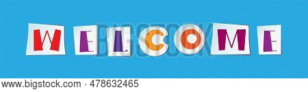 Welcome Sign 矢量图和照片（免费试用） | Bigstock