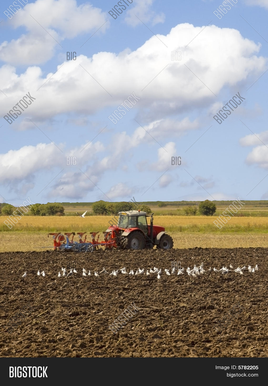 Tractor Plowing Image & Photo (Free Trial) | Bigstock