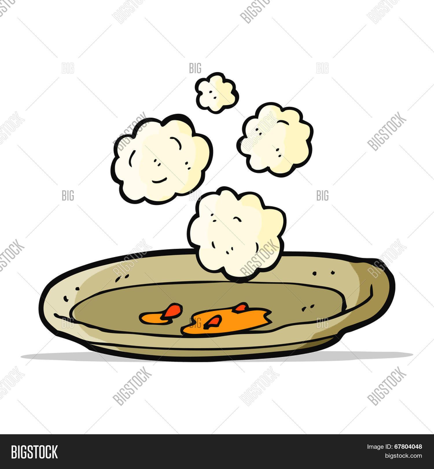 Cartoon Empty Plate Vector & Photo (Free Trial) | Bigstock