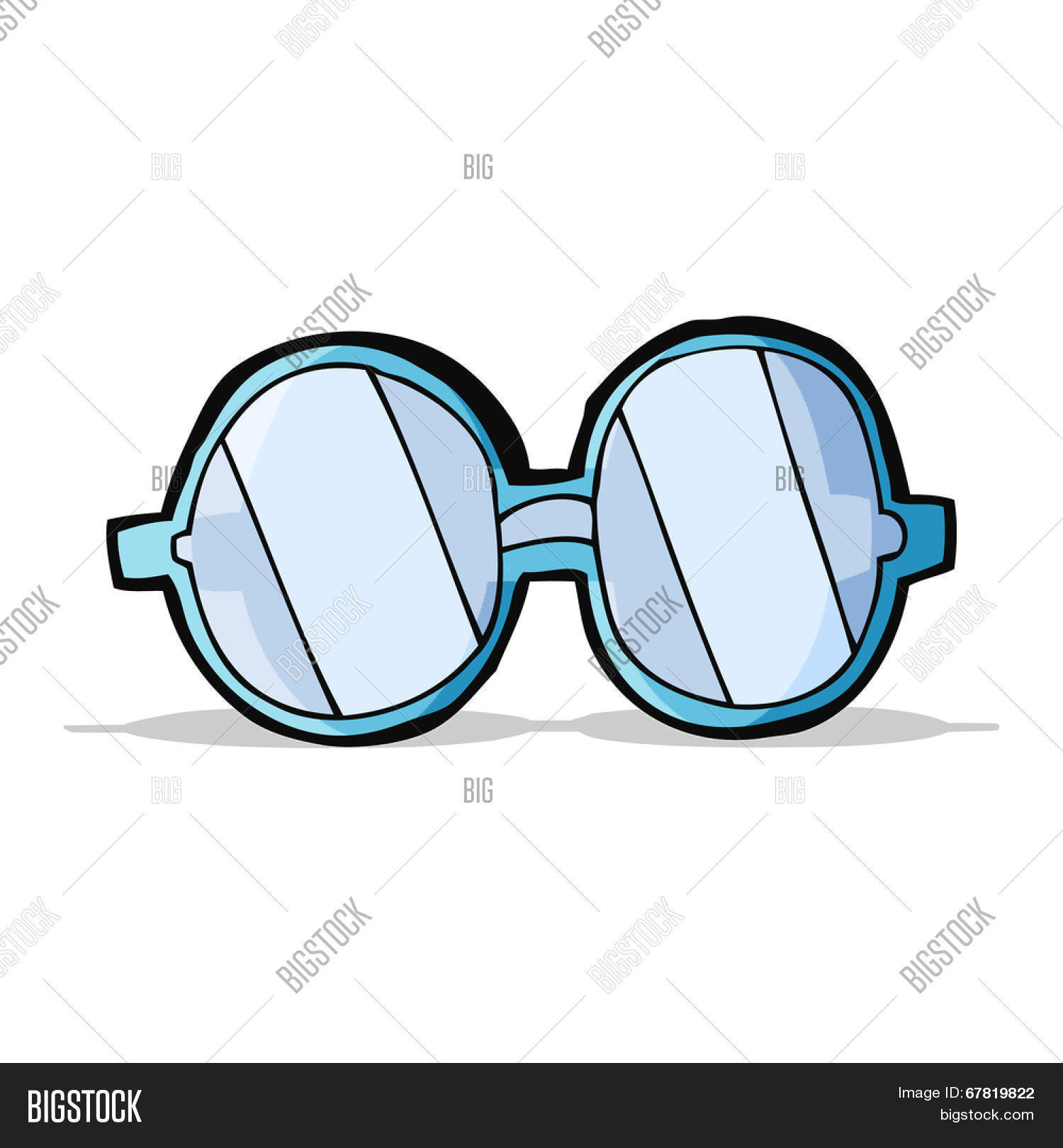 Cartoon Glasses Vector & Photo (Free Trial) | Bigstock