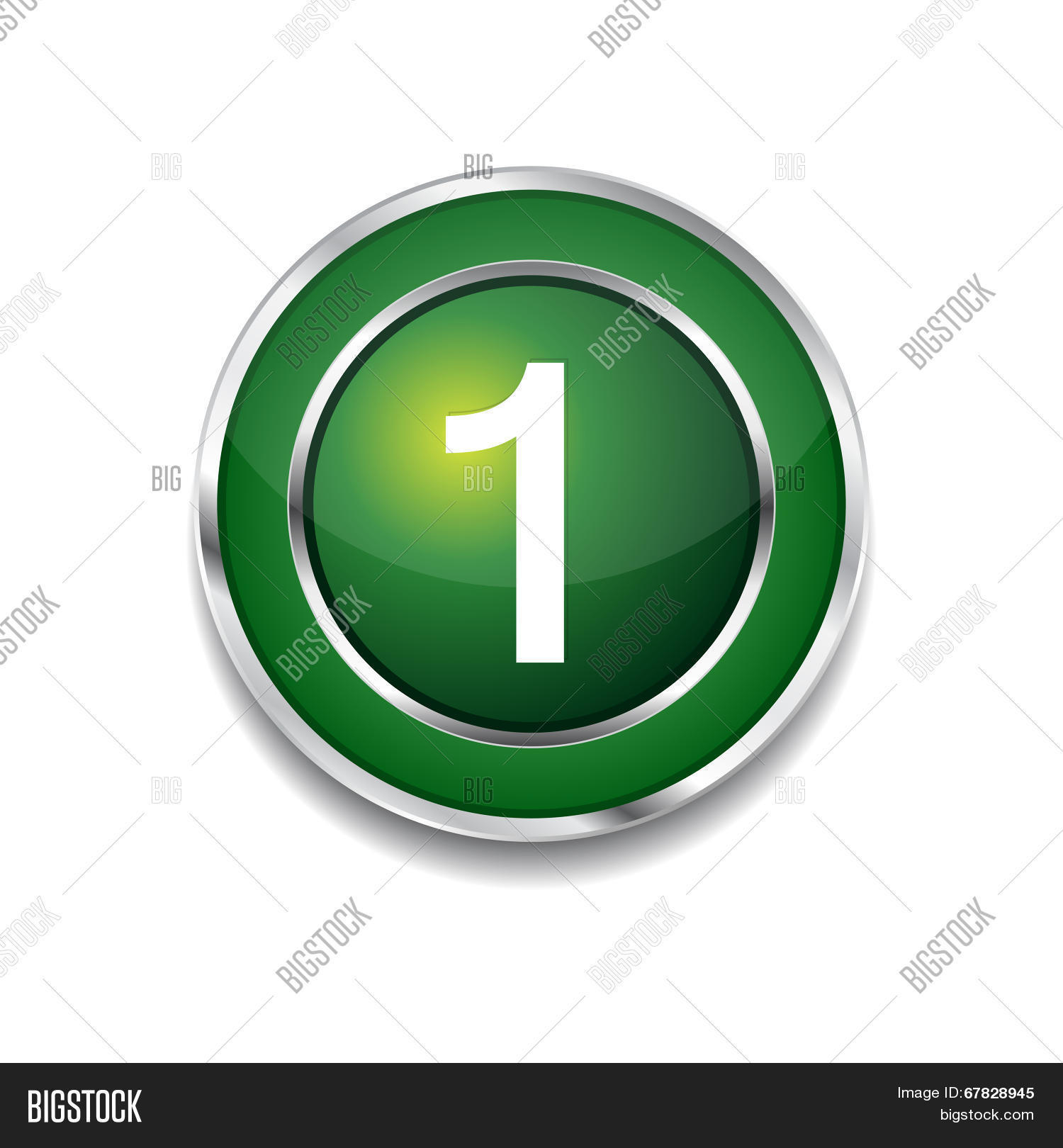 1 Number Circular Vector & Photo (Free Trial) | Bigstock