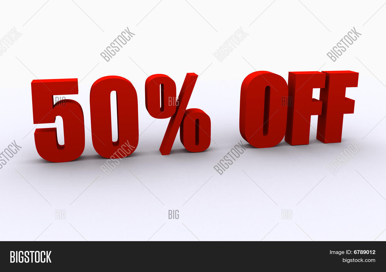 50% Off Discount Sign Image & Photo (Free Trial) | Bigstock