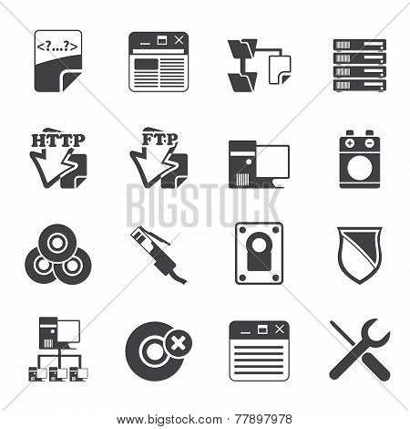 Silhouette Server Vector & Photo (Free Trial) | Bigstock