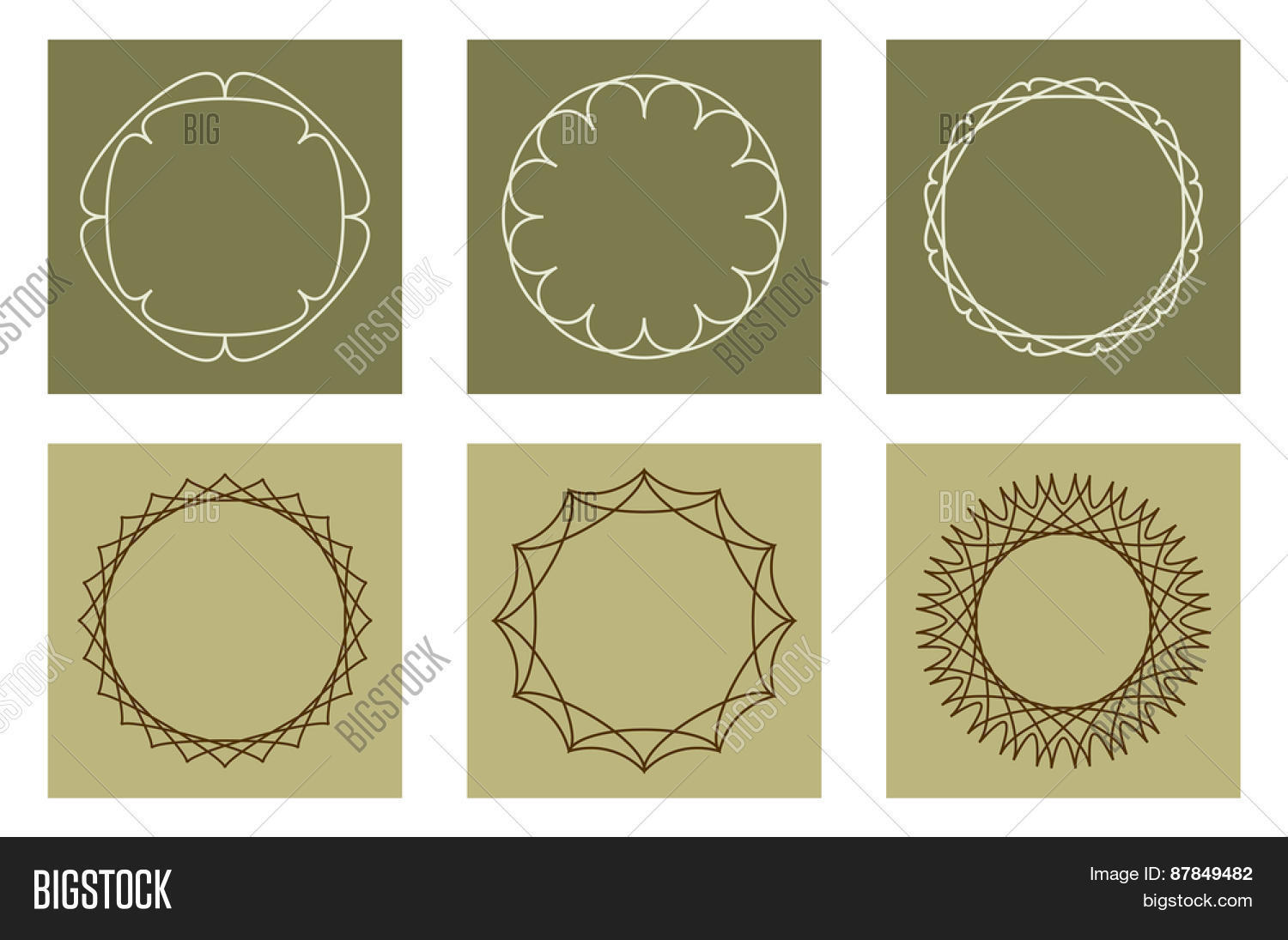 Pattern Frame Border Vector & Photo (Free Trial) | Bigstock