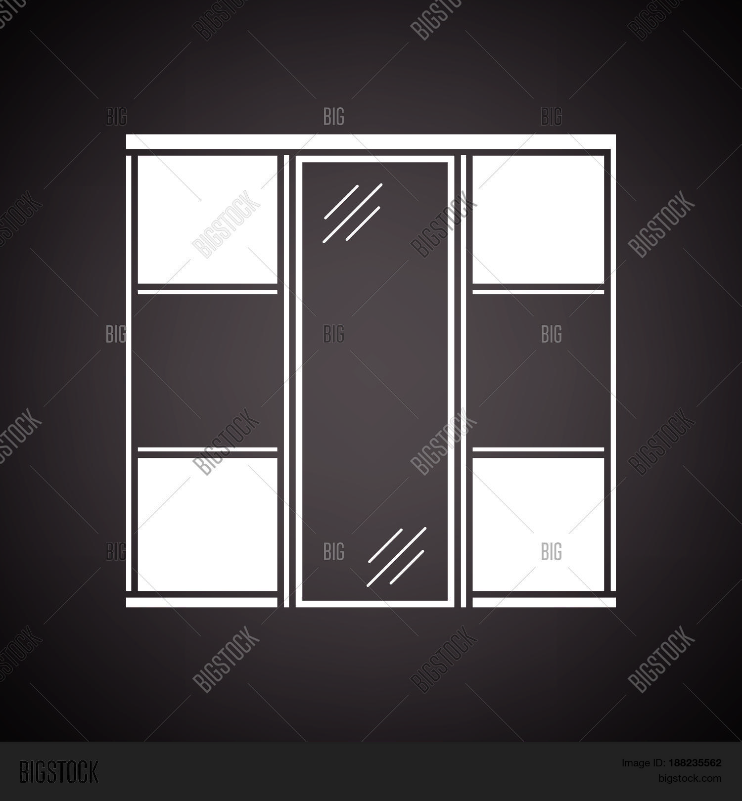Wardrobe Closet Icon Vector & Photo (Free Trial) | Bigstock