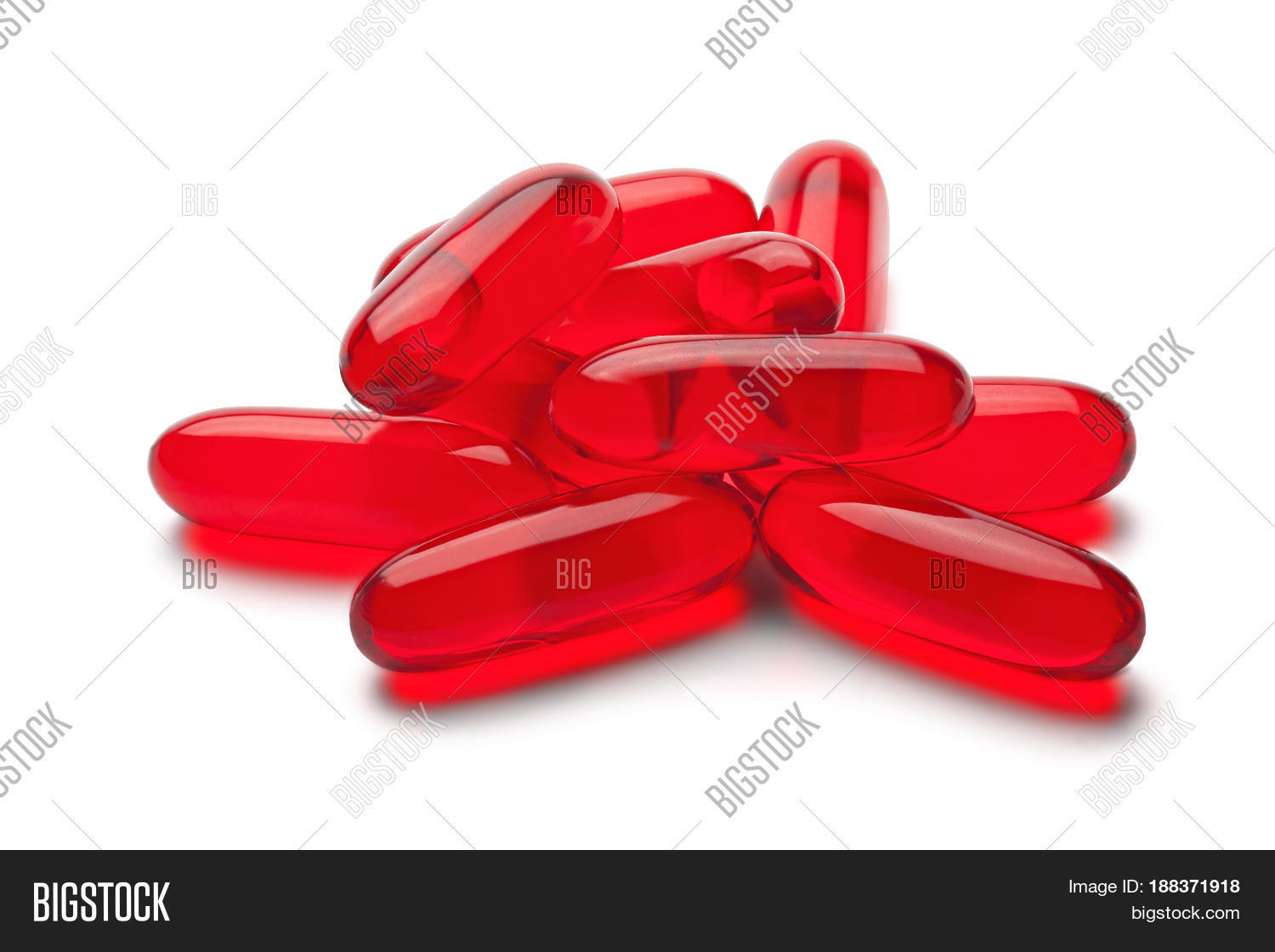 Red Vitamin Pill On Image & Photo (Free Trial) | Bigstock