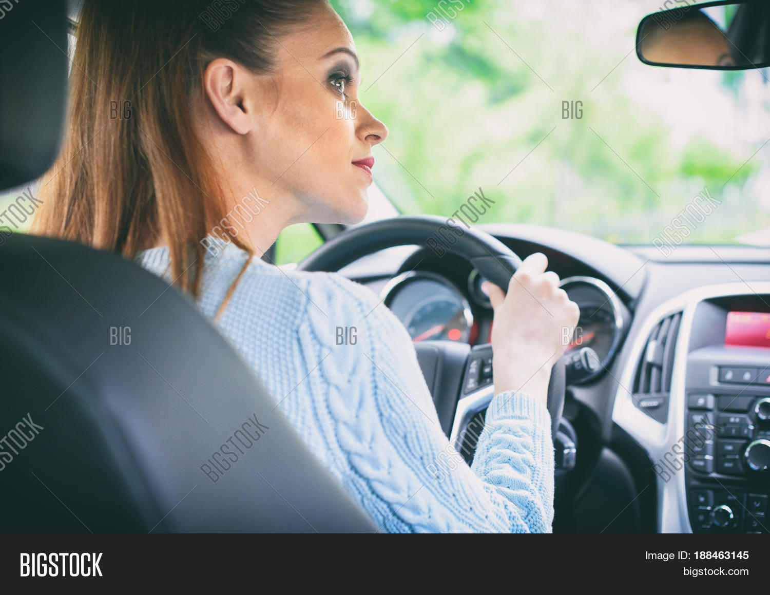 Pretty Girl Driving Image & Photo (Free Trial) | Bigstock