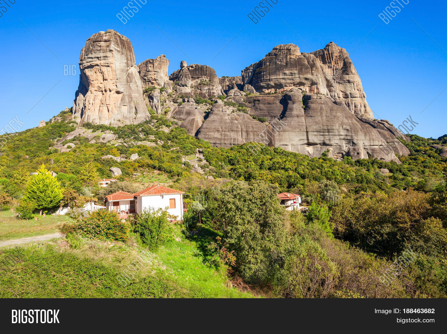 Meteora Rock Formation Image & Photo (Free Trial) | Bigstock