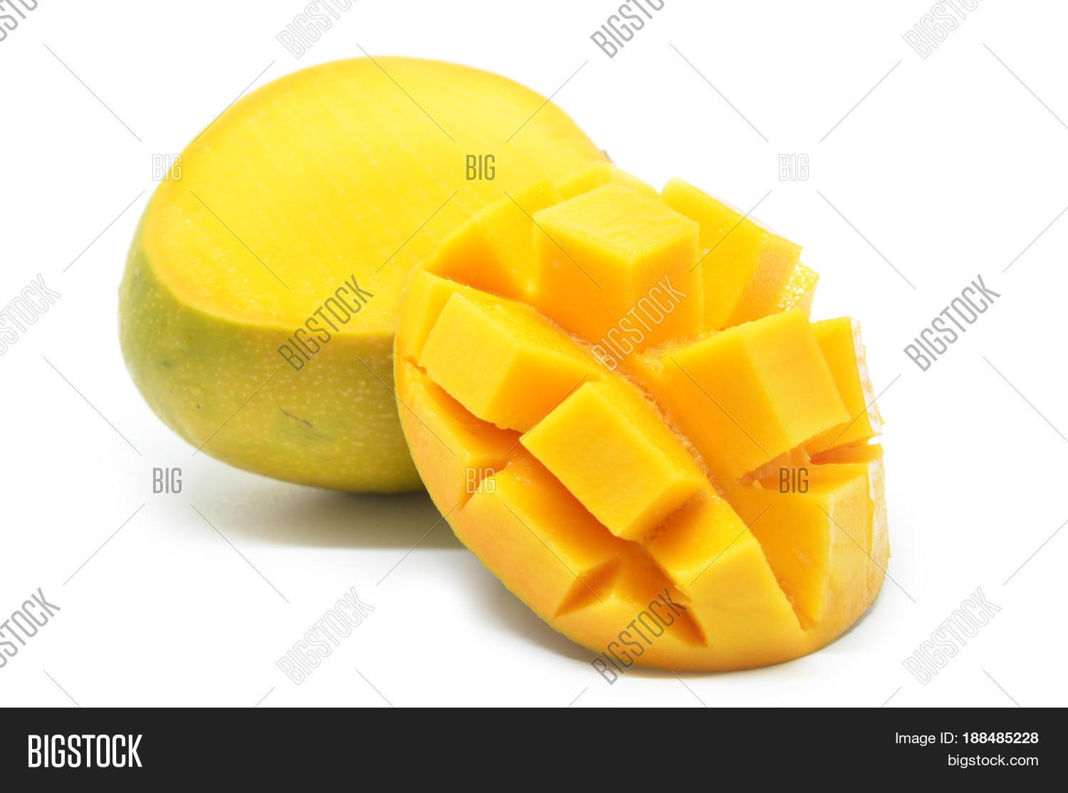 Mango Cubes Slices Image & Photo (Free Trial) | Bigstock
