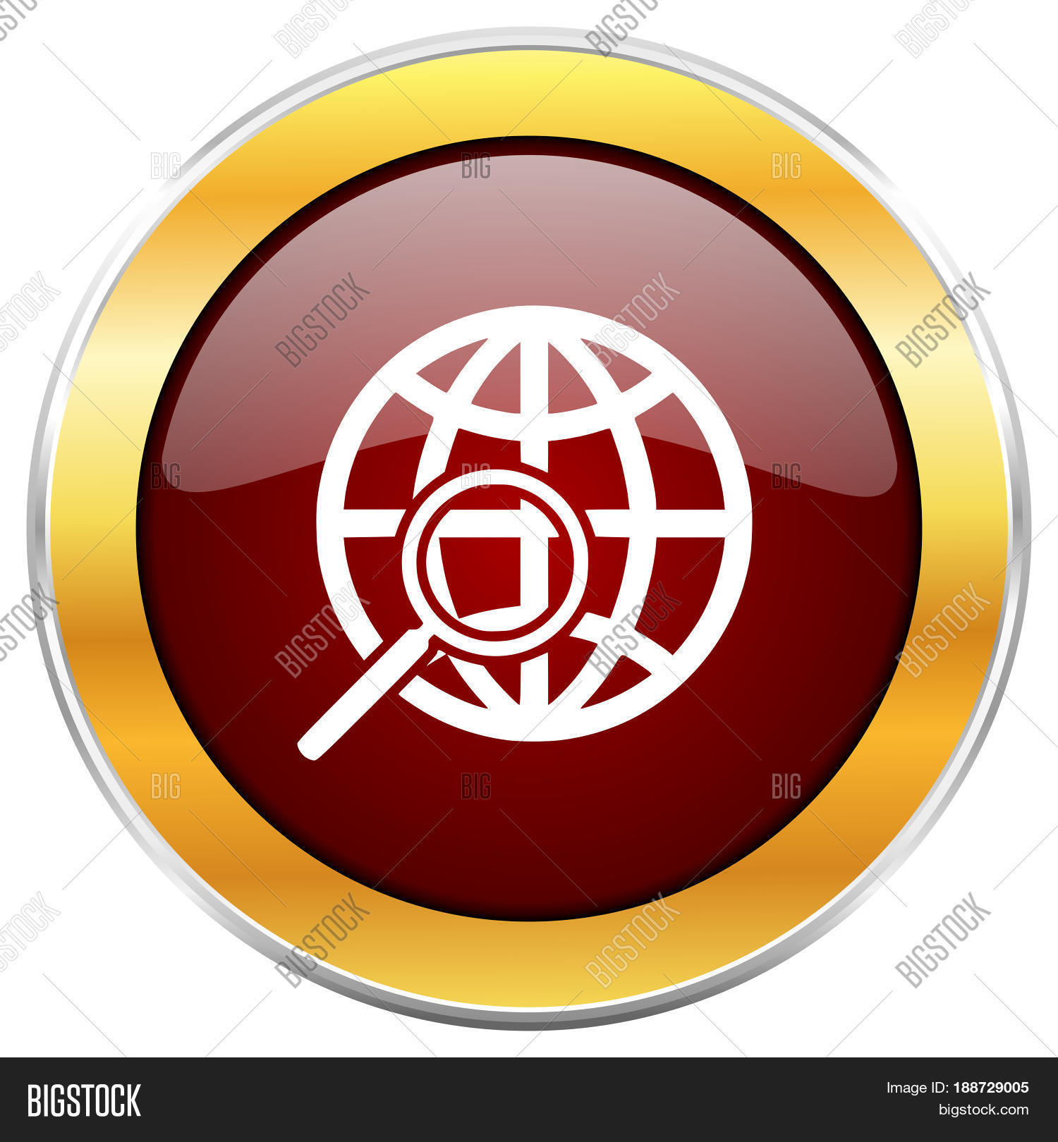 Search Red Web Icon Image & Photo (Free Trial) | Bigstock