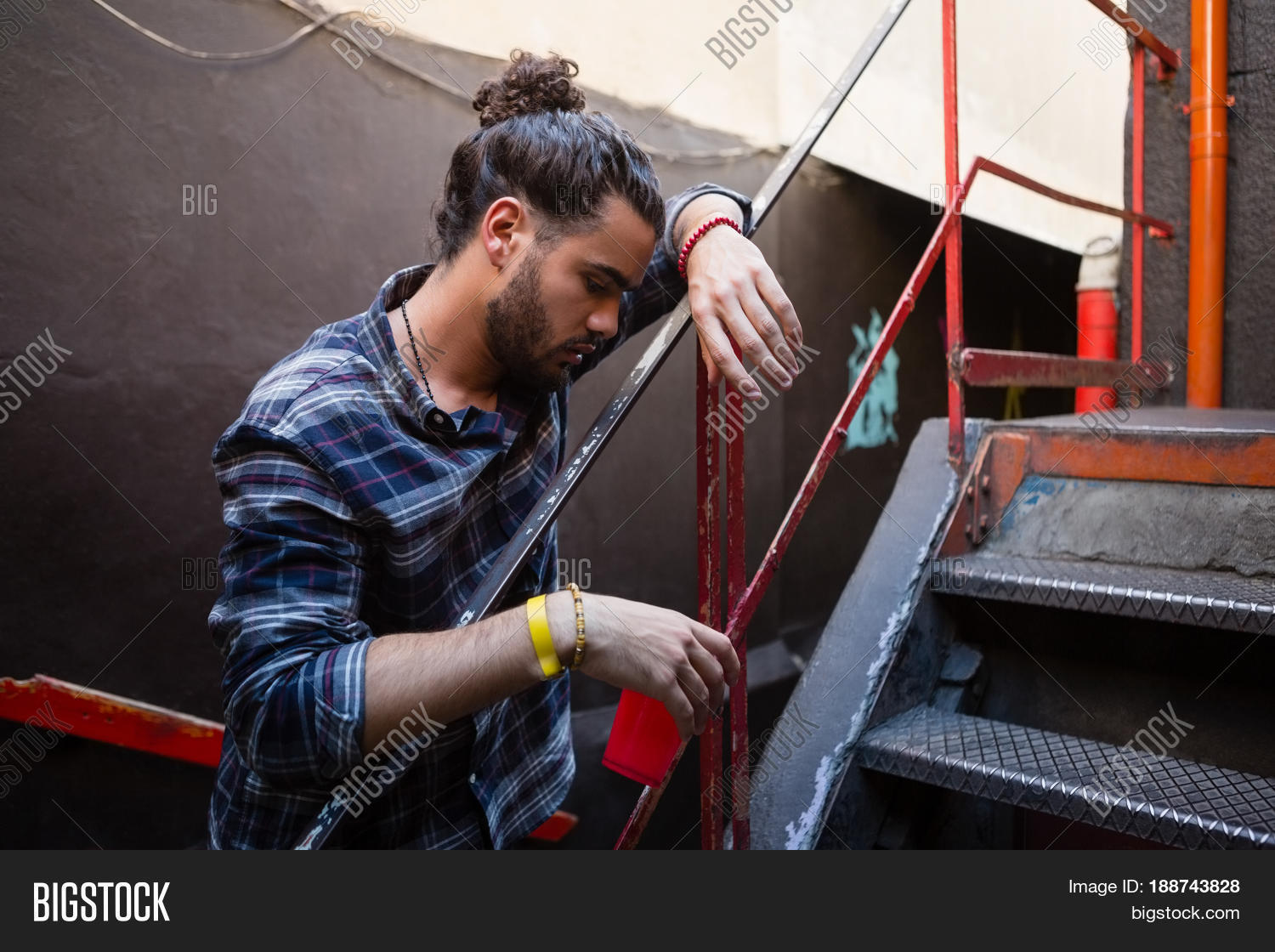 Drunk Man Leaning On Image & Photo (Free Trial) | Bigstock