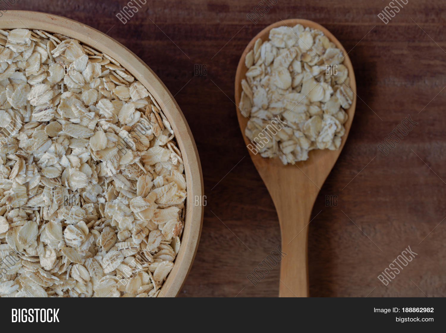 Oat Flakes Oatmeal Image & Photo (Free Trial) | Bigstock