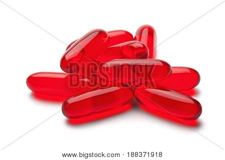 Red Vitamin Pill On Image & Photo (Free Trial) | Bigstock